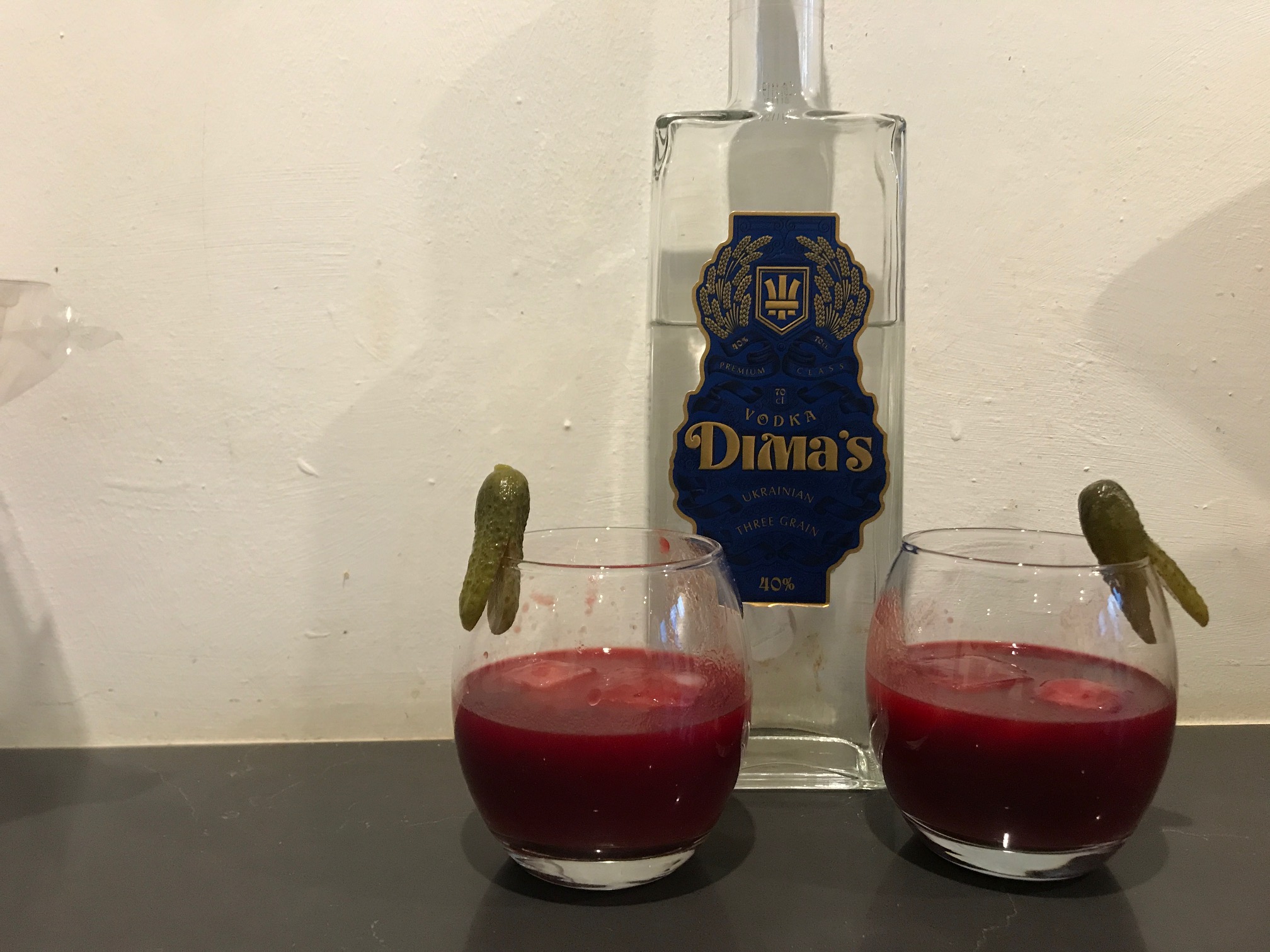 Budmo! Dima’s Vodka from the Ukraine is the best of the best.