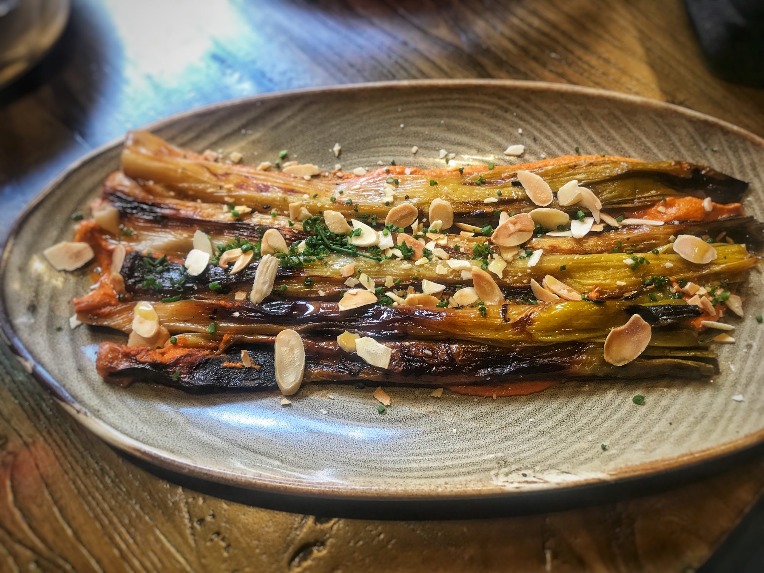 Calçots at Camino. Know your onions.